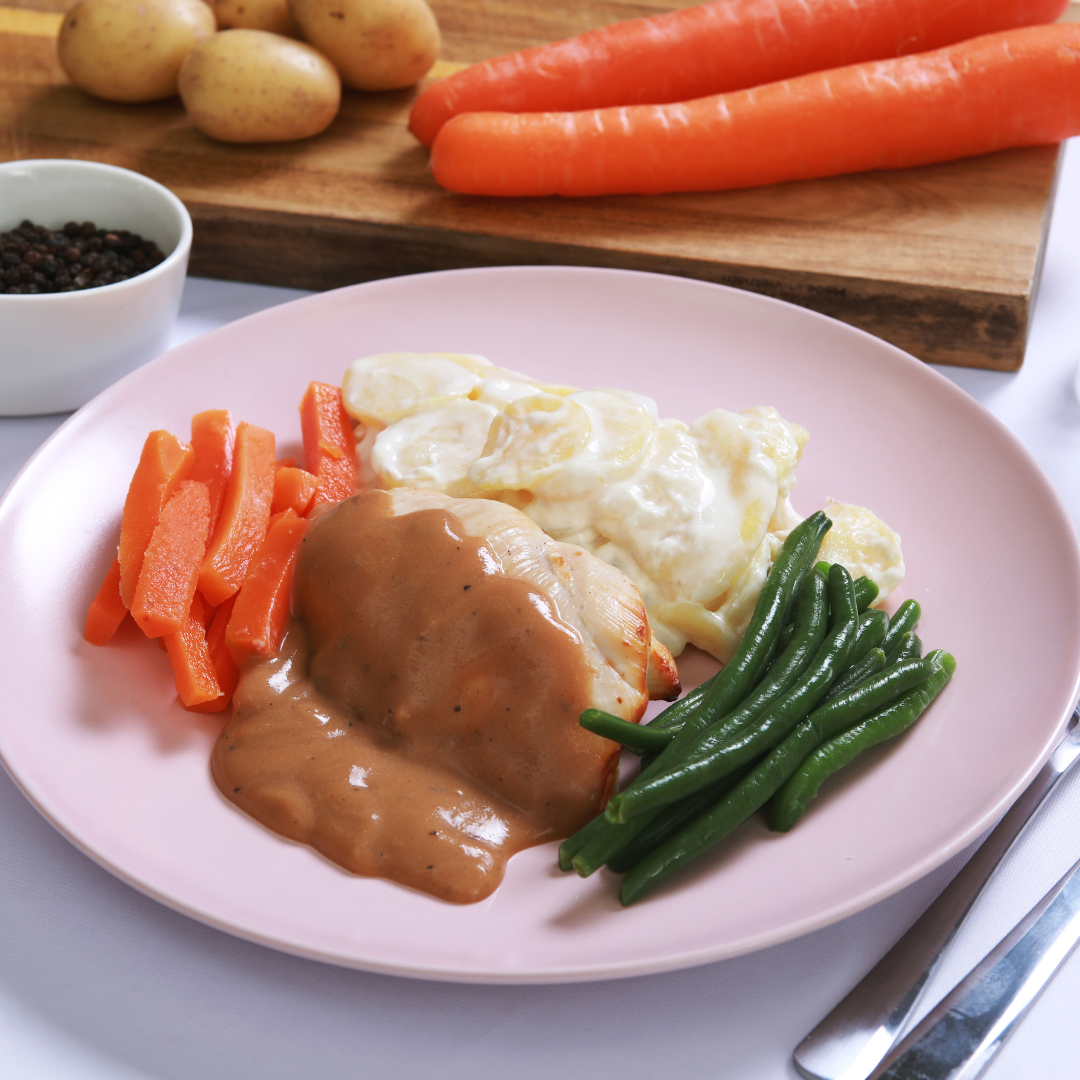 Red Box Kitchen - Ready Meals - Peppered Roast Chicken Dinner